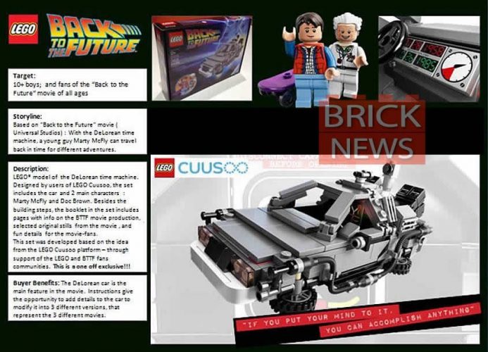 First Look at the Official Lego Back to the Future Set! | Geek Culture
