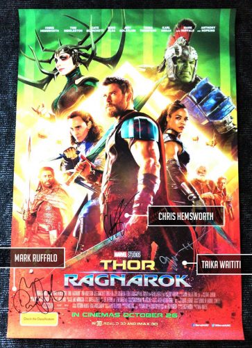 Geek Giveaway - Exclusive One Of A Kind Thor: Ragnarok Autographed ...