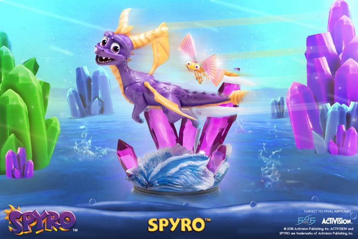 This Spyro The Dragon Resin Statue From First 4 Figures Is On Fire ...