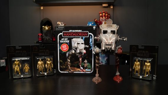 Unboxing The New Hasbro Star Wars AT-ST Raider & Golden Commemorative ...