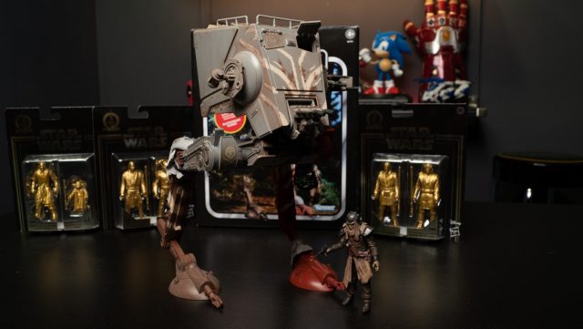 Unboxing The New Hasbro Star Wars AT-ST Raider & Golden Commemorative ...