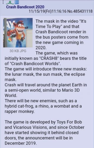 New Crash Bandicoot Game Teased By PlayStation, Slated To Release 2020 ...