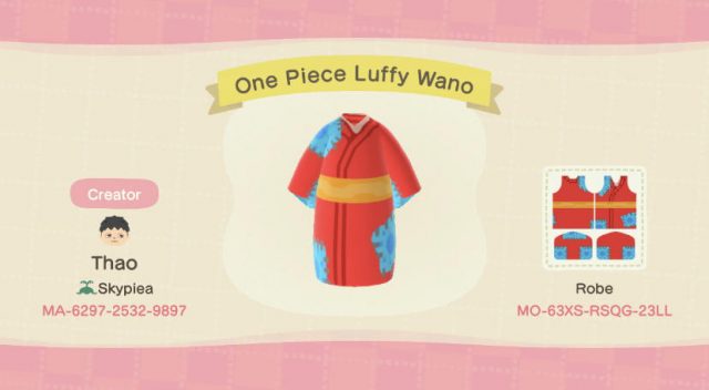 One Piece Outfits To Live The Pirate King Life In Animal Crossing: New ...