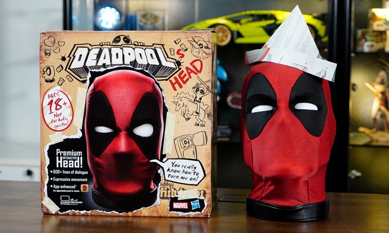 Geek Review: Hasbro Marvel Legends Premium Interactive Deadpool Head ...