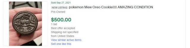 Rare Oreo x Pokémon Cookies Are Selling For Over US$13,300 On eBay ...