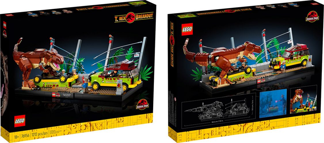 Iconic Jurassic Park T. Rex Breakout Scene Is Now A 1212-piece LEGO Set ...