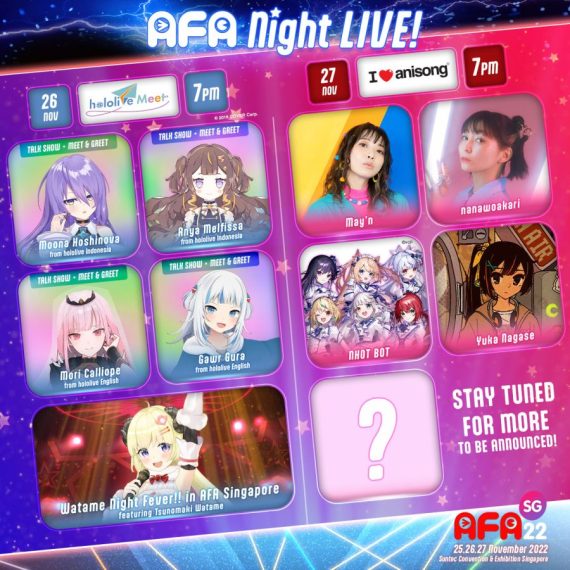 AFA Singapore 2022 Celebrates Physical Return With VTubers And "Game ...