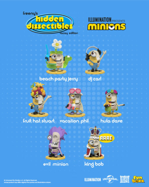 The Minions Go On Vacation In Freeny’s Hidden Dissectibles From Mighty ...