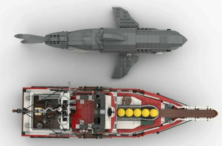 LEGO 'Jaws' Set Surfaces With Fishing Boat And Iconic Giant Shark ...