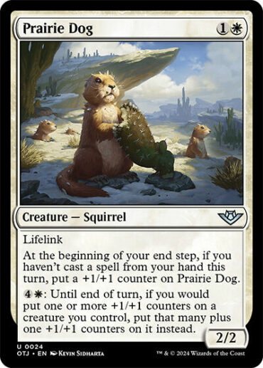 Magic: The Gathering – Outlaws of Thunder Junction ‘Prairie Dog’ Card ...