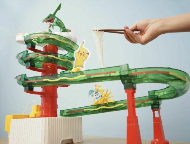 Legendary Pokémon Rayquaza Evolves Into Somen Noodle Slide In Home ...