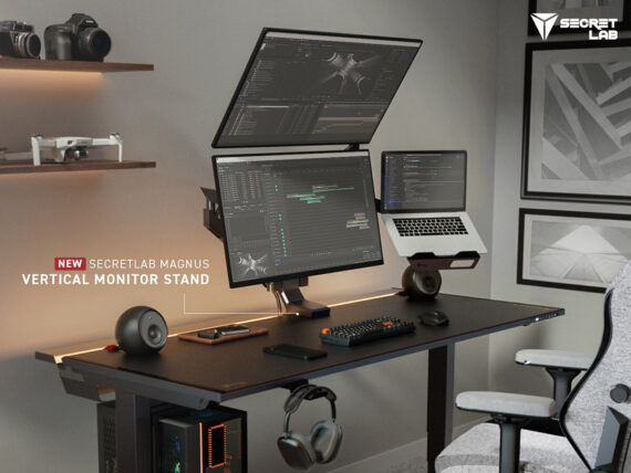 Secretlab Magnus Vertical Monitor Stand Simplifies Quad-Display Setup ...