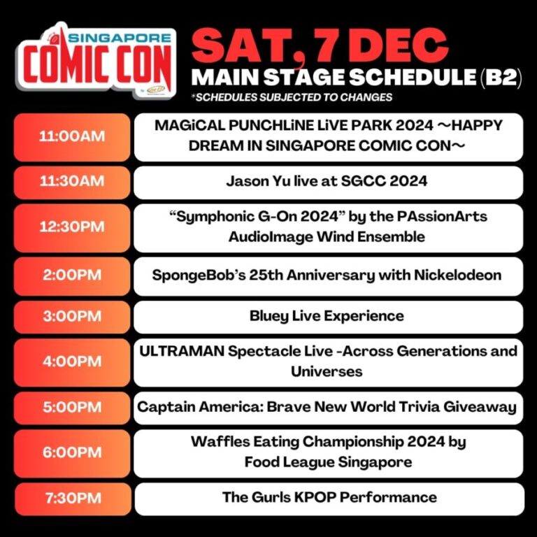 Singapore Comic Con (SGCC) 2024: A Guide To Family-Friendly Activities ...
