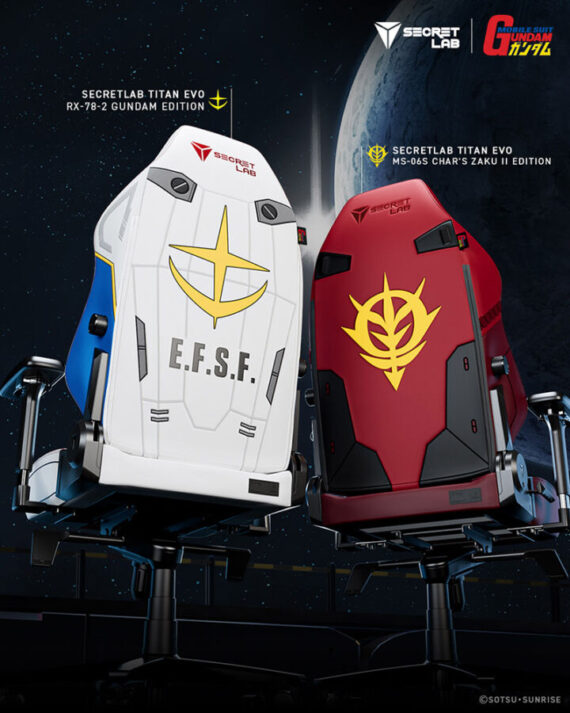 Secretlab Mobile Suit Gundam Collection Gives Your Titan Evo Chairs ...