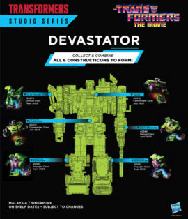 Hasbro's Transformers Studio Series Constructicon Combiners: Start Your ...