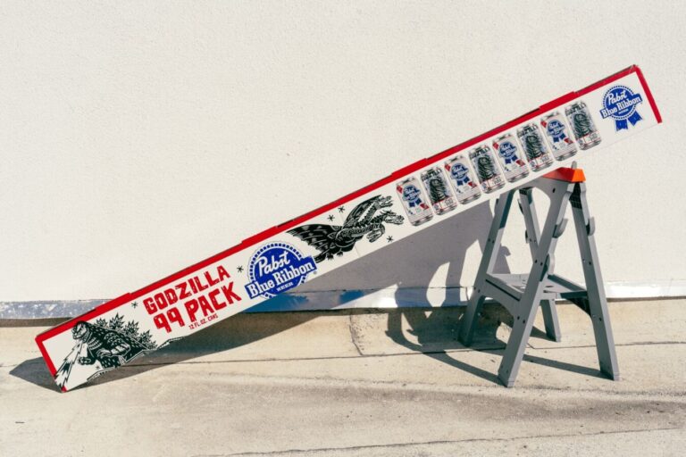 Godzilla Tackles Pabst Blue Ribbon Beer For Monstrous 99-Pack ...